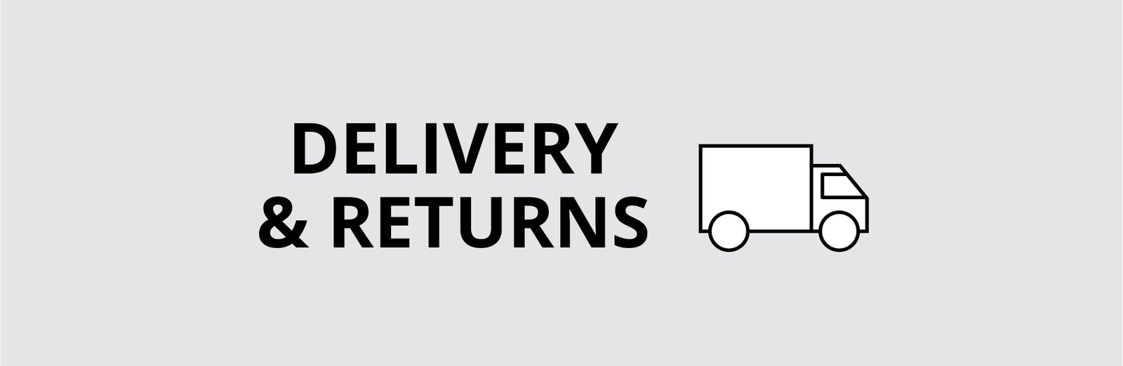 Delivery & Returns