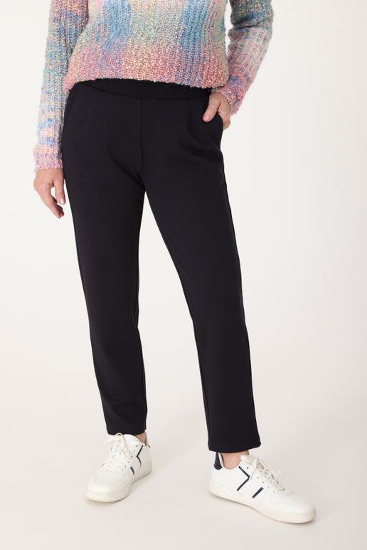 Ponti Extra Short Pant in Navy | Caroline Eve