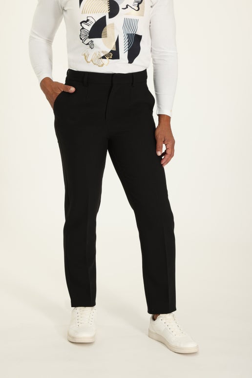 Textured Tailoring Extra Short Pant in Black | Caroline Eve