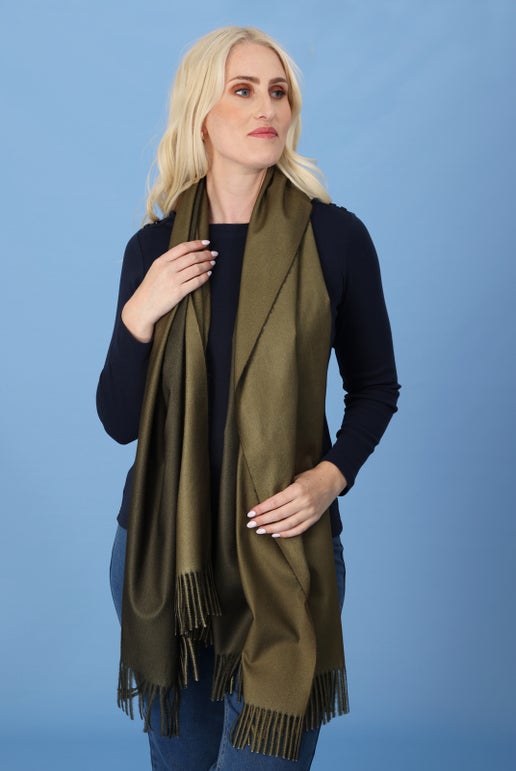 Winter Scarf in Green | Caroline Eve