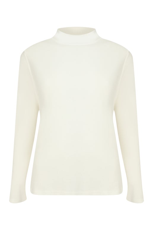 Plain Skivvies Top in Off White | Caroline Eve