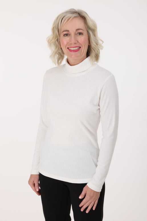 Cotton Rich Skivvies Top in Off White | Caroline Eve